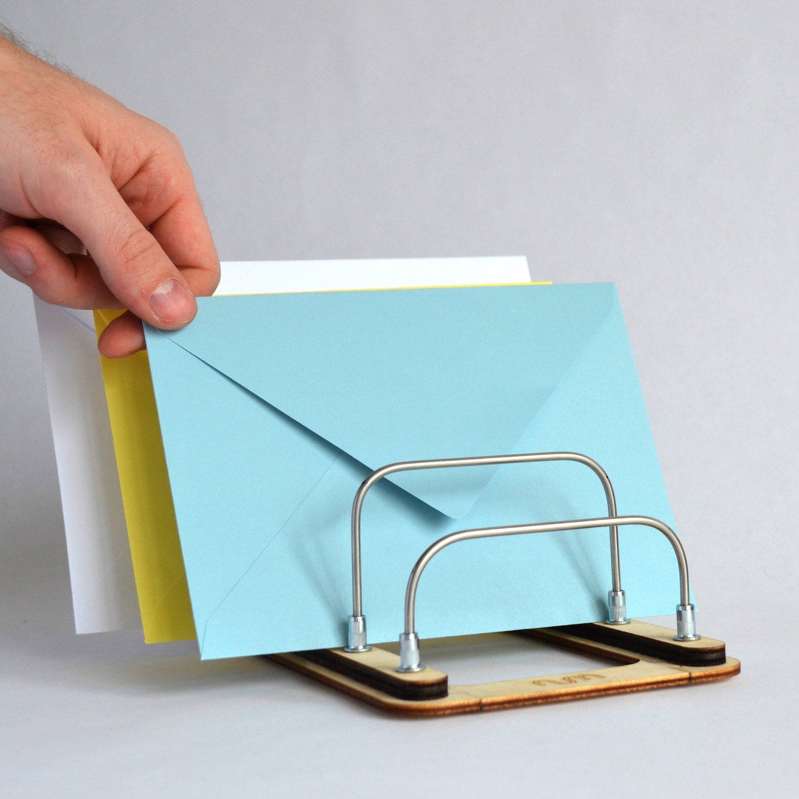 White Desktop File Organizer File Holder for Desk Vertical | Etsy