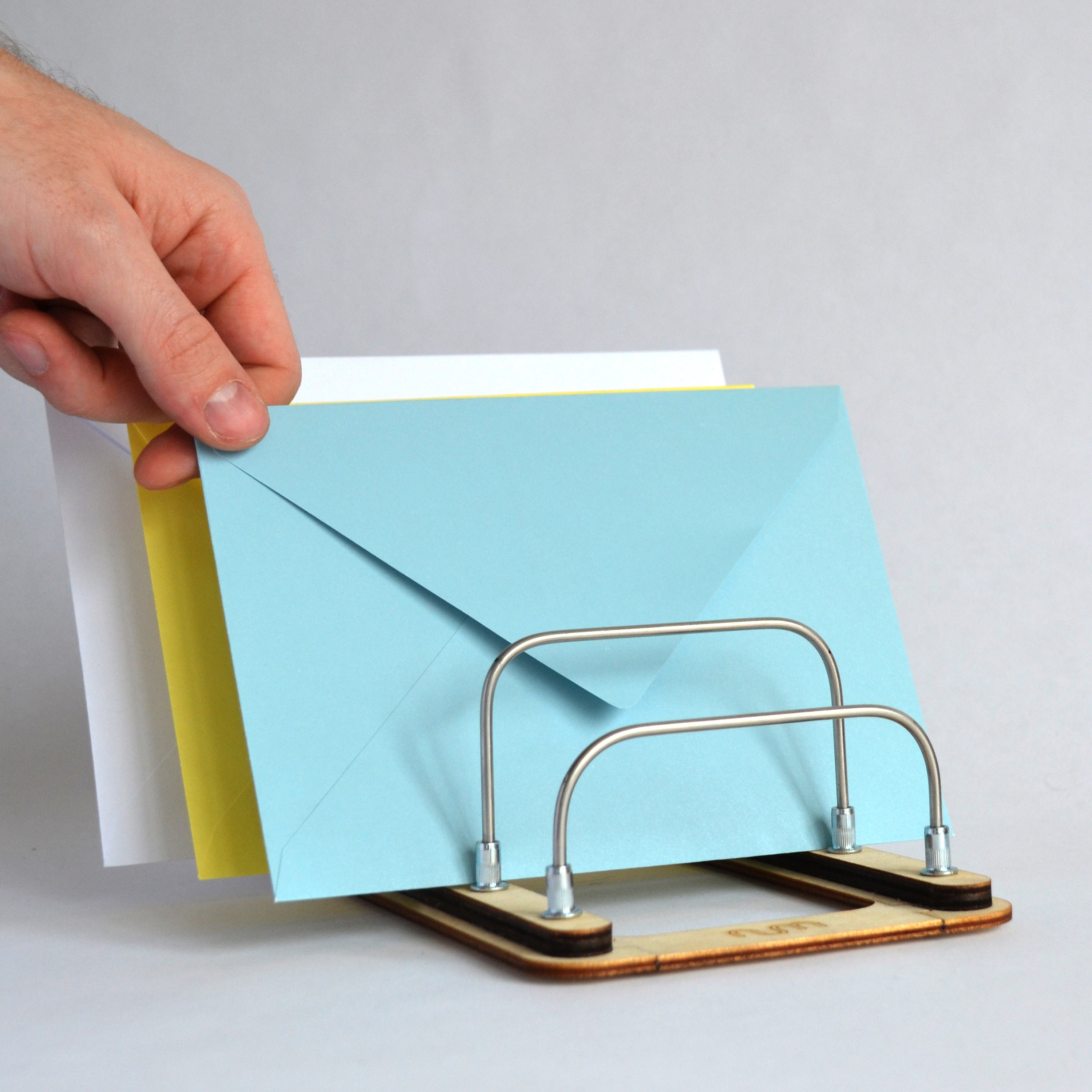 Walnut Desktop File Organizer File Holder for Desk Vertical | Etsy