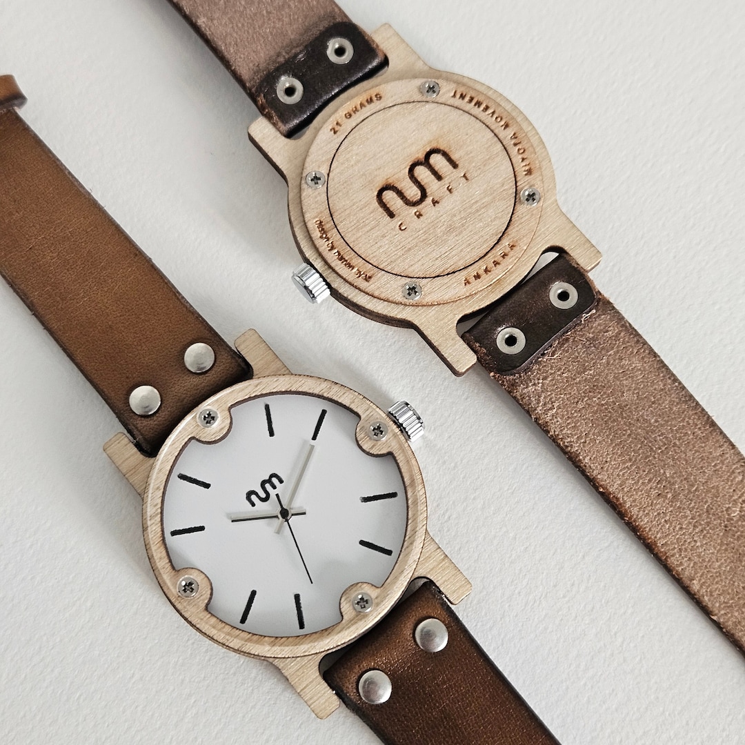 Personalized Wooden Watch, Handcrafted Timepiece, 21 Grams Wood Watch ...
