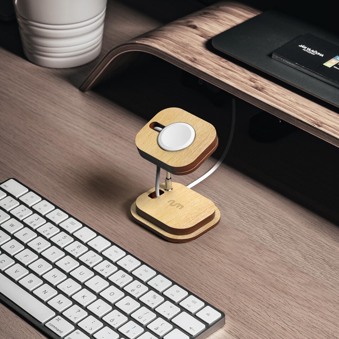 Oak Apple Watch Stand, Smart Watch Stand - Etsy