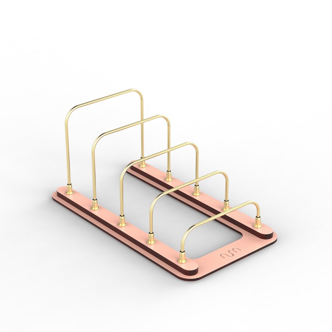 Pink Desktop File Organizer, File Holder for Desk, Vertical File Sorter ...