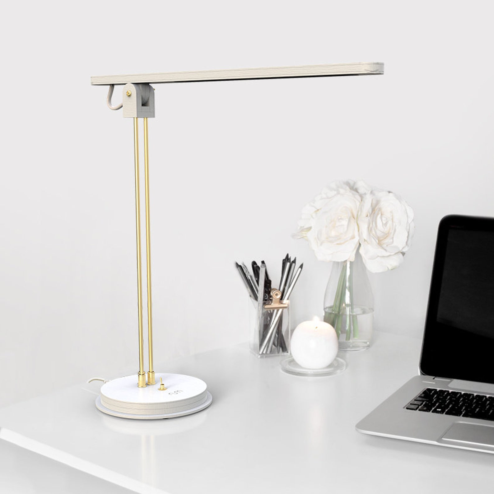 Walnut Desk Lamp Led Desk Lamp Wood Lamp Table-top Lamp | Etsy