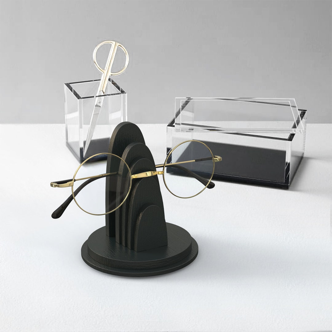 Black Single Glasses Holder, Eye Glasses Stand, Sunglasses Stand, Desk ...