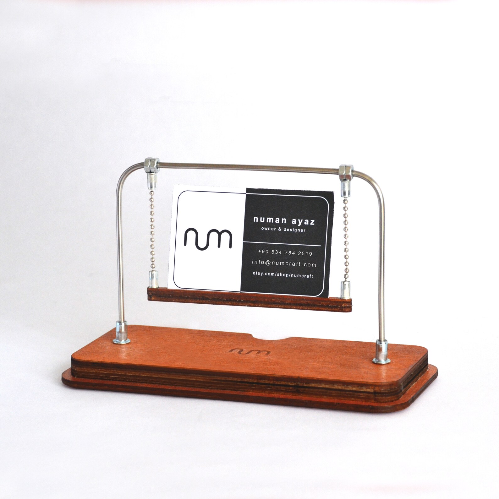 White Business Card Stand Business Card Holder for Desk - Etsy