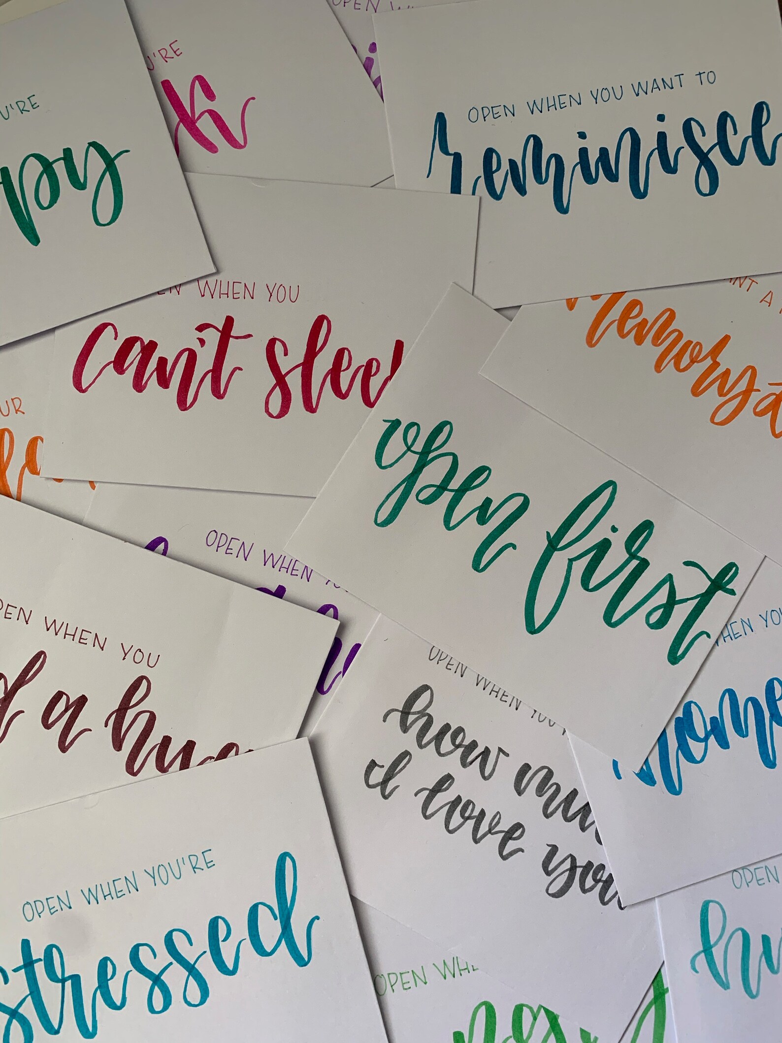 Set of 20 Custom Open When Envelopes Open When Letters - Etsy