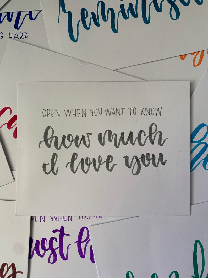 Set of 20 Custom Open When Envelopes Open When Letters - Etsy