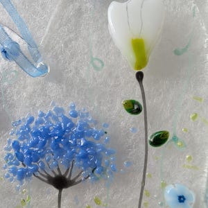 Limited Edition Special Floral Love Heart Fused Glass Hanging Sun Catcher - Etsy