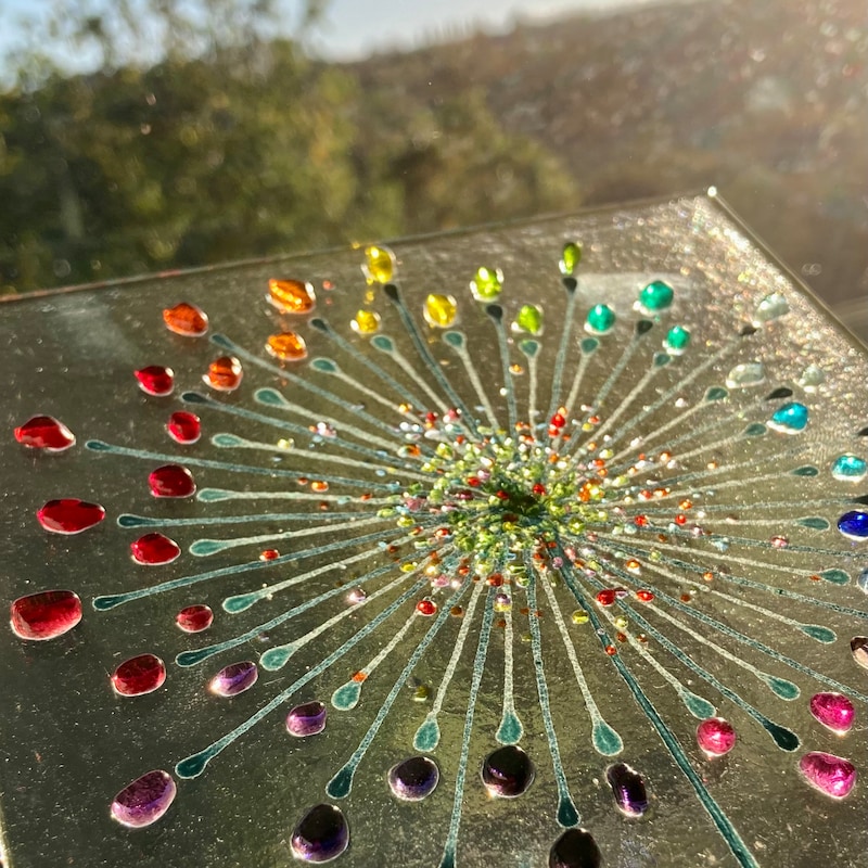 Rainbow Fused Glass - Etsy