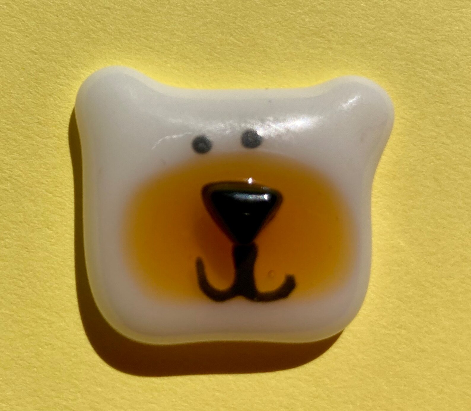 Fused Glass Pocket Bear Hug: Handmade Keepsake Present - Etsy UK