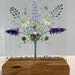 Cheerful Everlasting Forever Flower Bouquet Fused Glass Art Picture ...