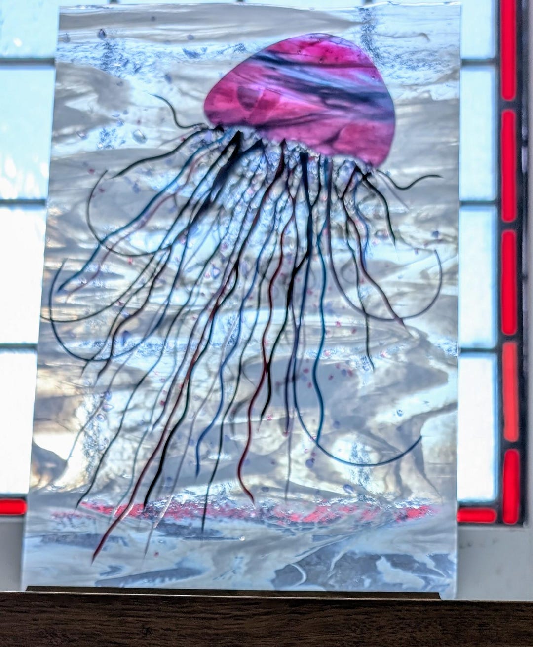 Fused Glass 3D Textured Jellyfish Art Picture - Etsy