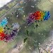 Make a Wish Rainbow Dandelion Clock Fused Glass Picture With Oak Stand ...