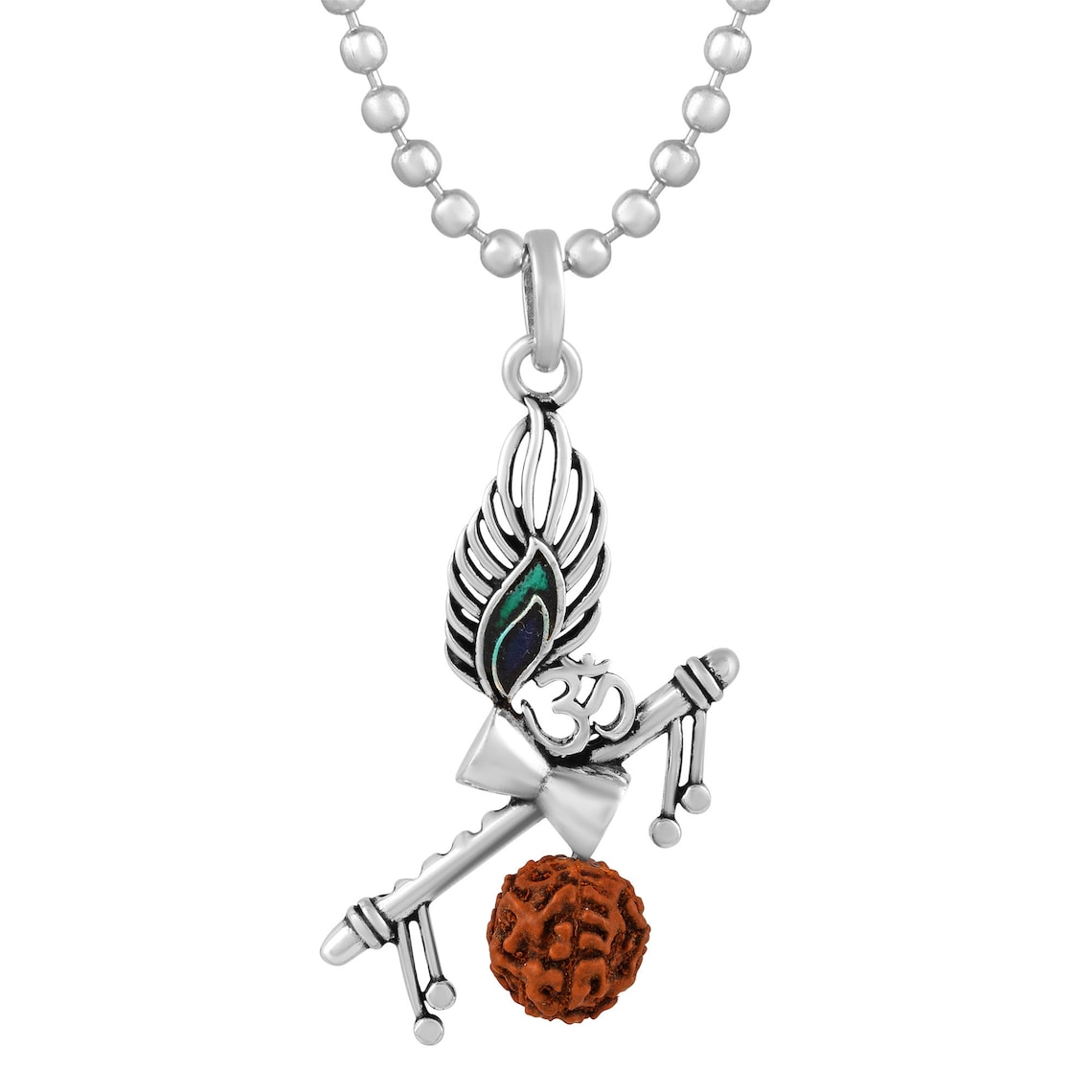 Antique and Special Krishna Pendant Rudhraksha Pendant Sliver Locket ...