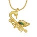 Radha Krishna Pendant With Golden Chain,indian Jewellery Locket With ...