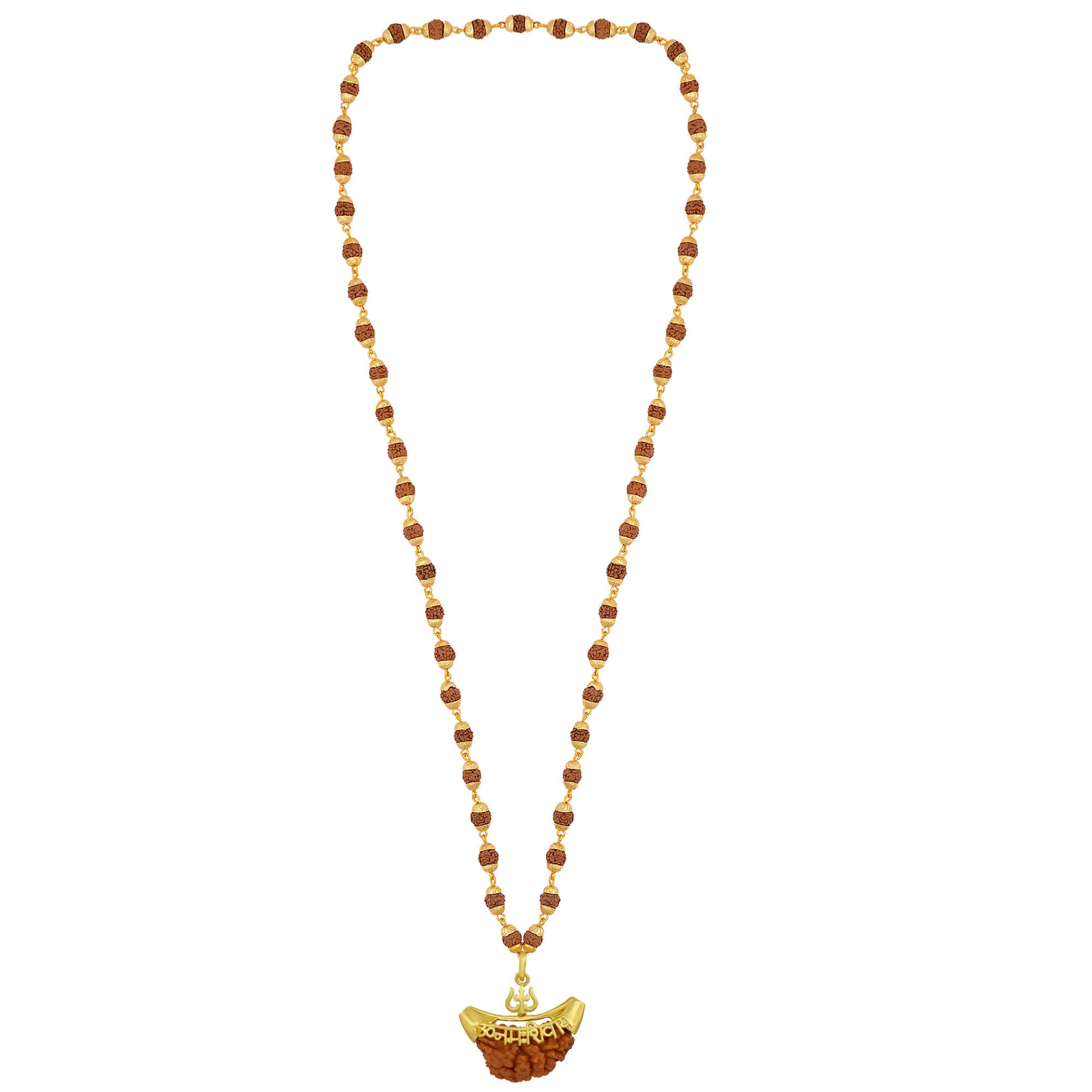 Ek Mukhi Rudraksha Trishula Pendant Locket With Rudhraksh Chain,mala ...