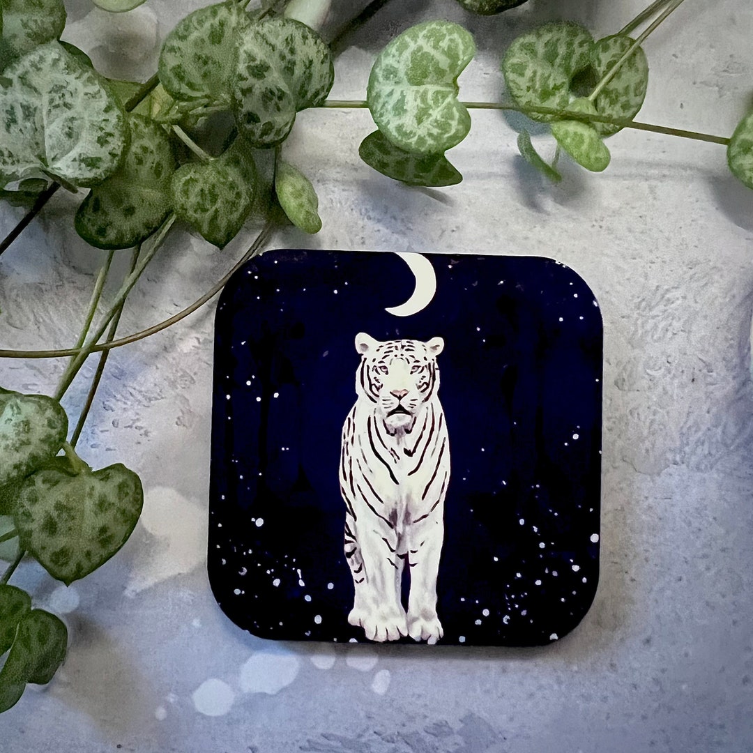 Art Magnet Midnight Tiger Single 5x5cm Magnet - Etsy