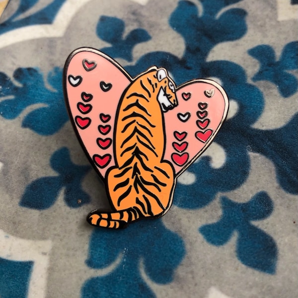 Tiger Pin - Etsy