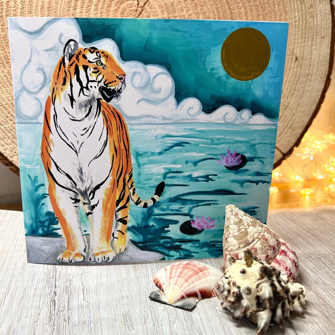 Sun Tiger Card - Year of the Water Tiger - Etsy