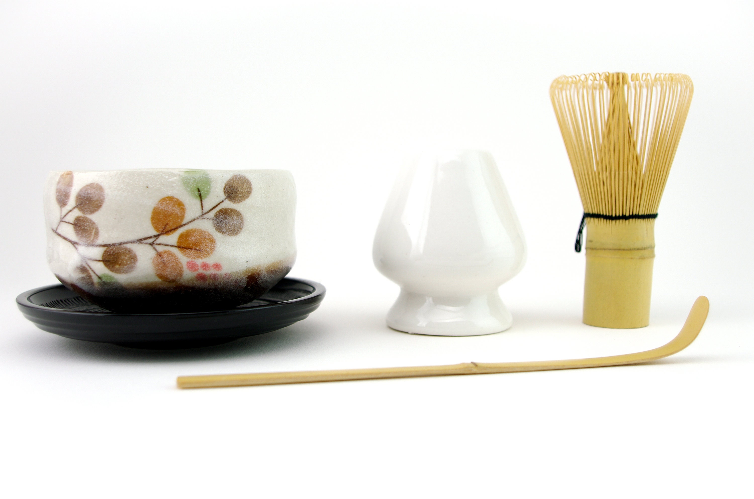 Japanese Small Floral Matcha Bowl / Cup Set | Handmade & Painted in ...