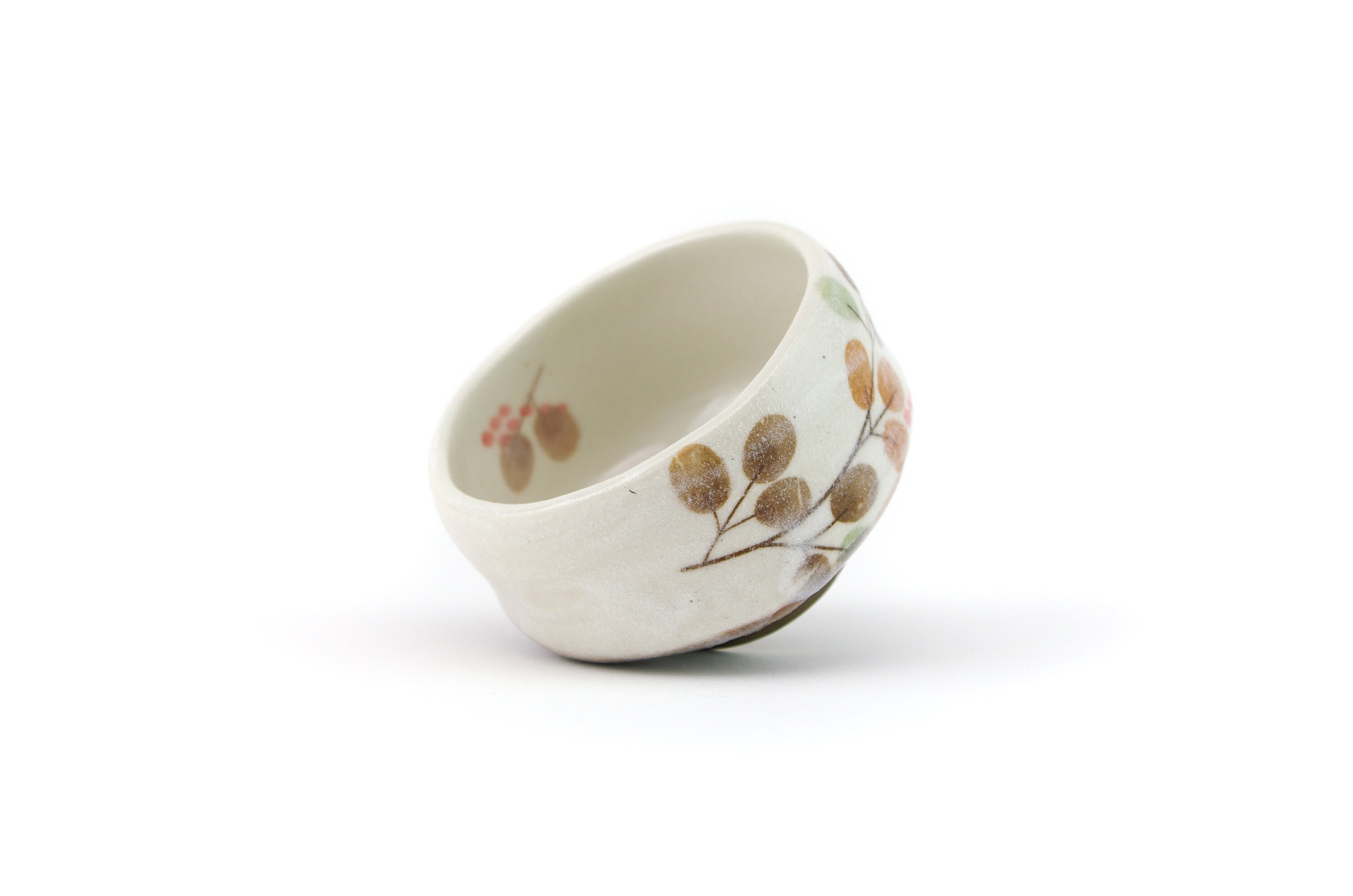 Japanese Small Floral Matcha Bowl / Cup Set | Handmade & Painted in ...