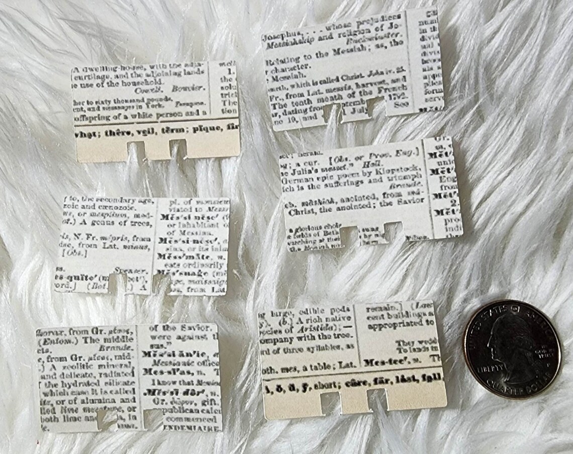 Mini Rolodex Cards Set of 25 Size .99 X 1.6 Inches Great for Ephemera ...