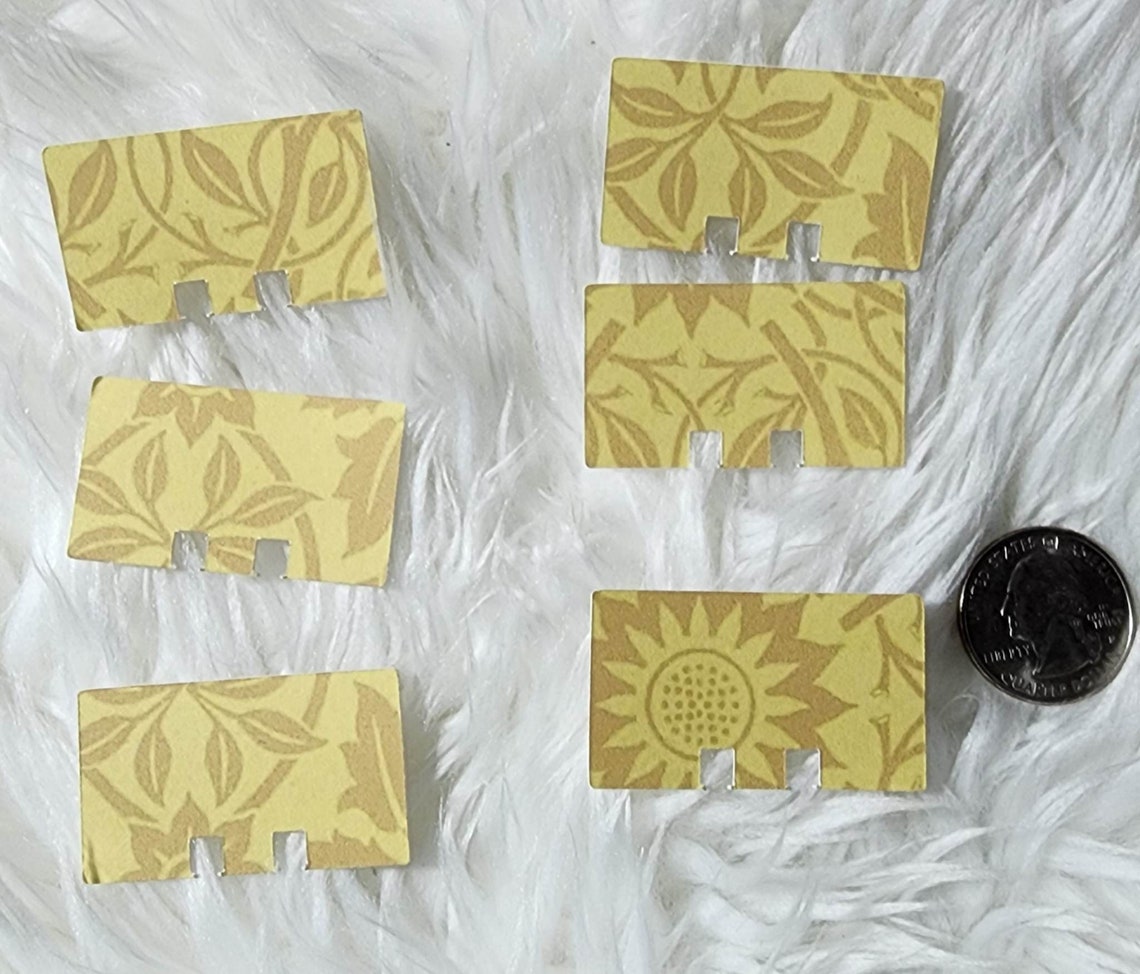 Mini Rolodex Cards Set of 25 Size .99 X 1.6 Inches Great for Ephemera ...