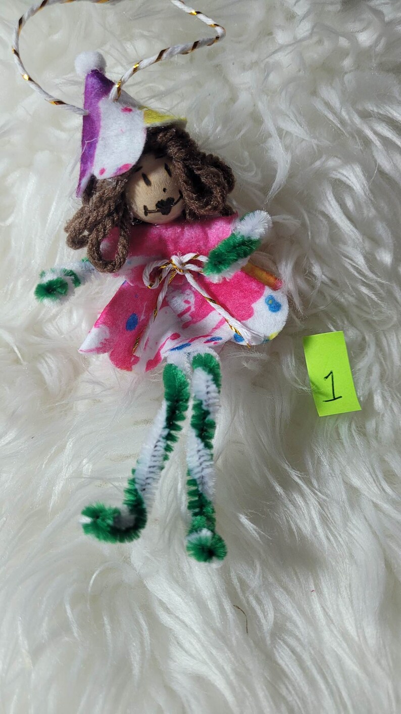 Whimsical Little Posable Elf Hanging Christmas Ornaments - Etsy