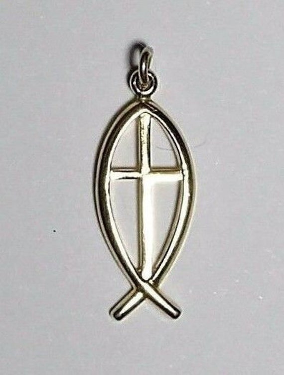 Christian Ichthys Symbol Religious Jesus Fish Faith S… - Gem