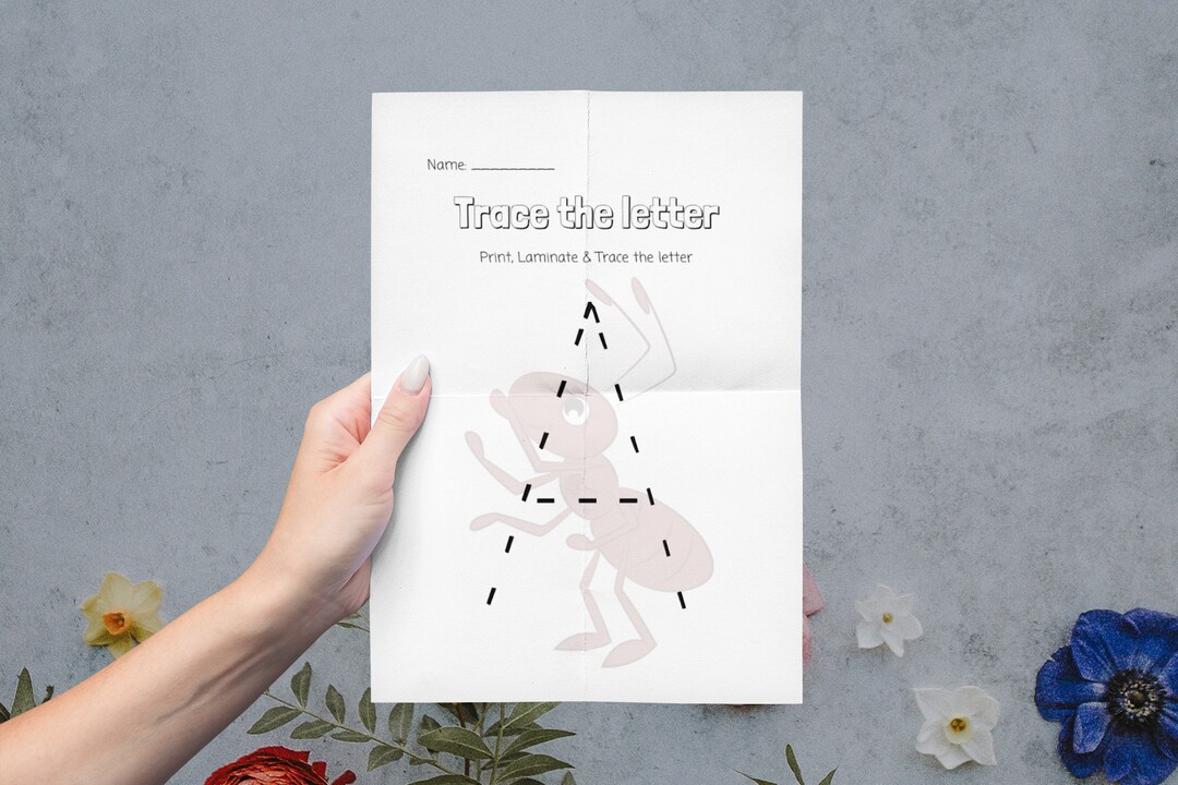 26 Worksheets, Tracing Uppercase Letters, Animals Alphabet A-Z, Kids ...