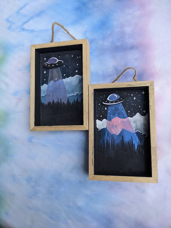 Alien Ship Shadowbox Art - Etsy