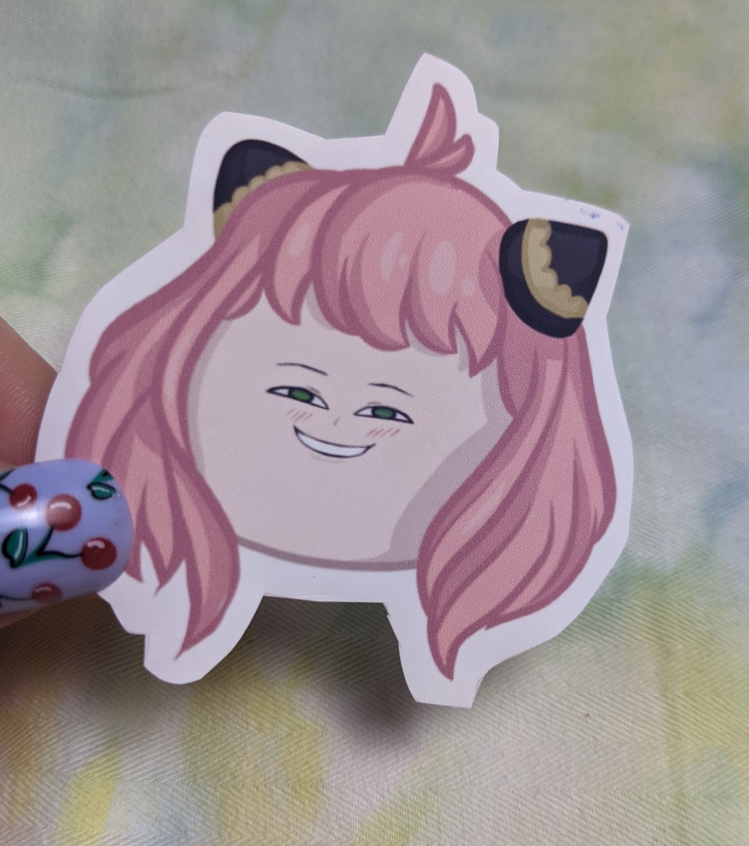 Funny Small Smug Face Anya Sticker - Etsy