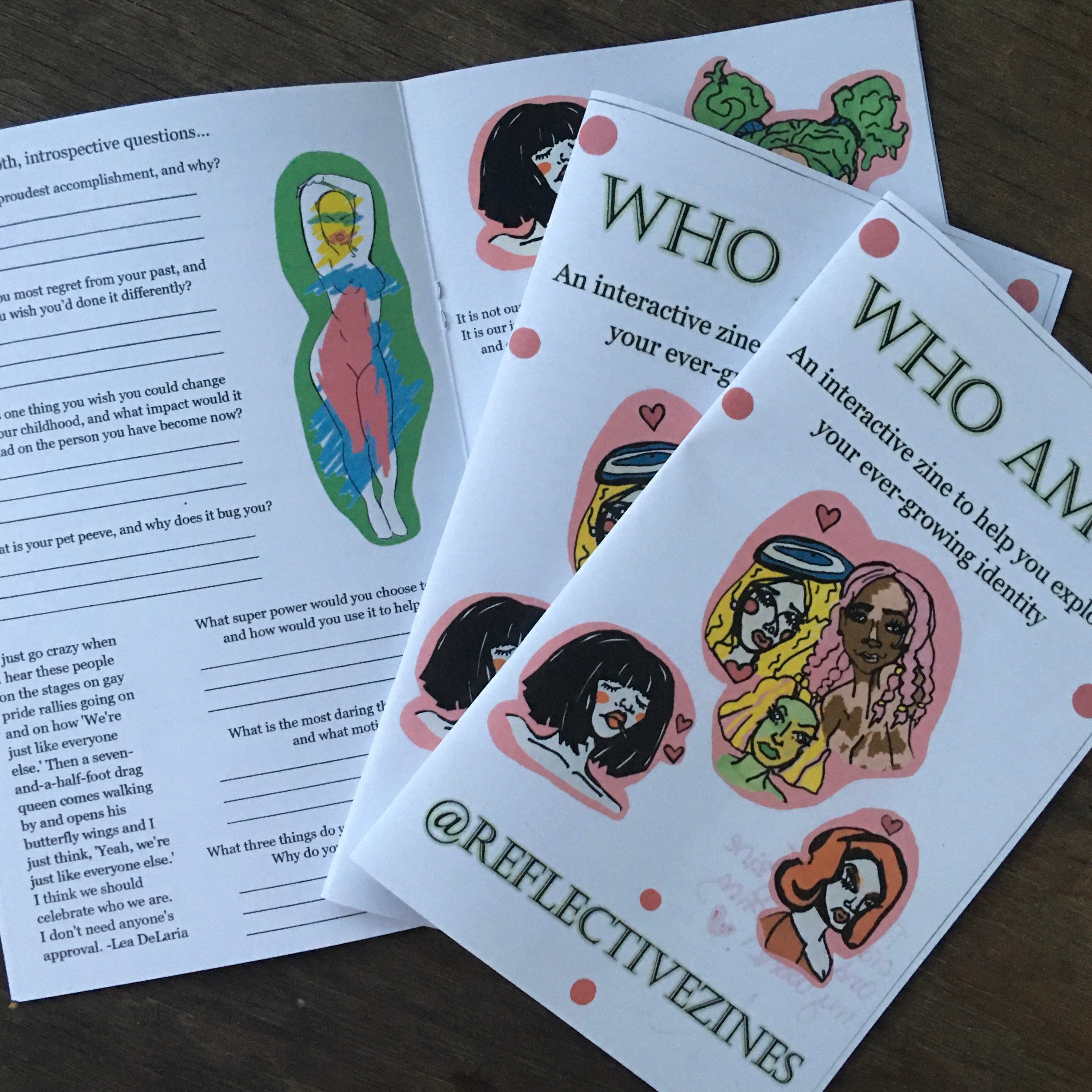 Who Am I an Interactive Zine to Help You Explore Your | Etsy