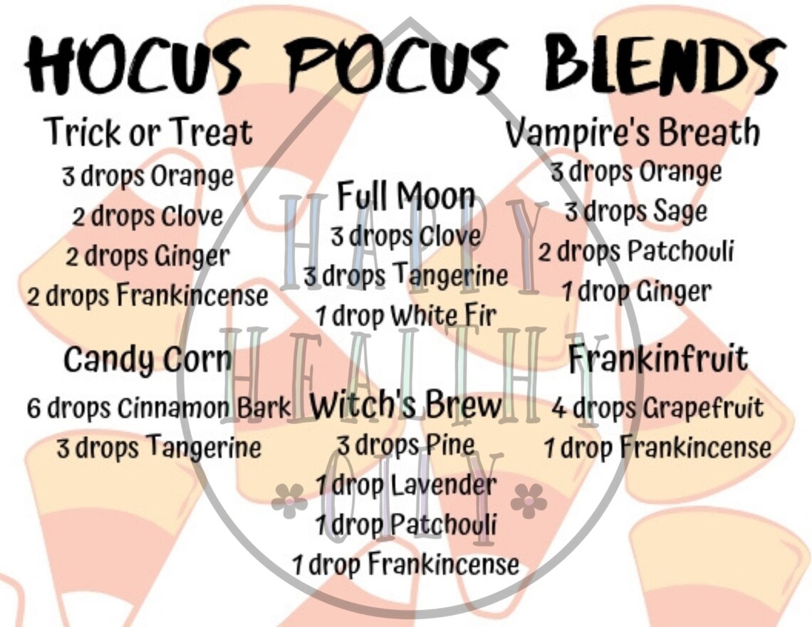 Hocus Pocus Halloween Diffuser Blends Postcard - Etsy