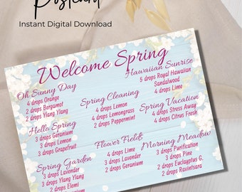 Spring Diffuser Blend Postcard - Etsy