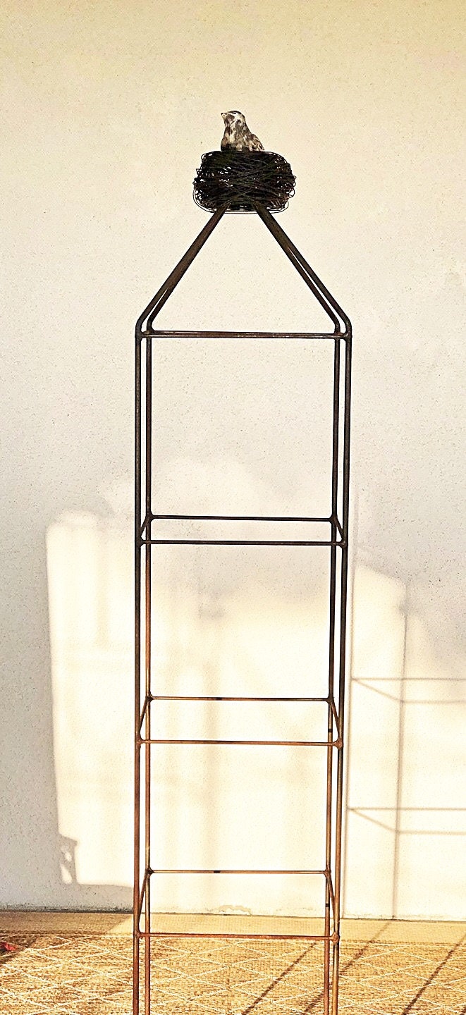 FREE SHIPPING: Handcrafted Steel Bird's Nest Garden | Etsy