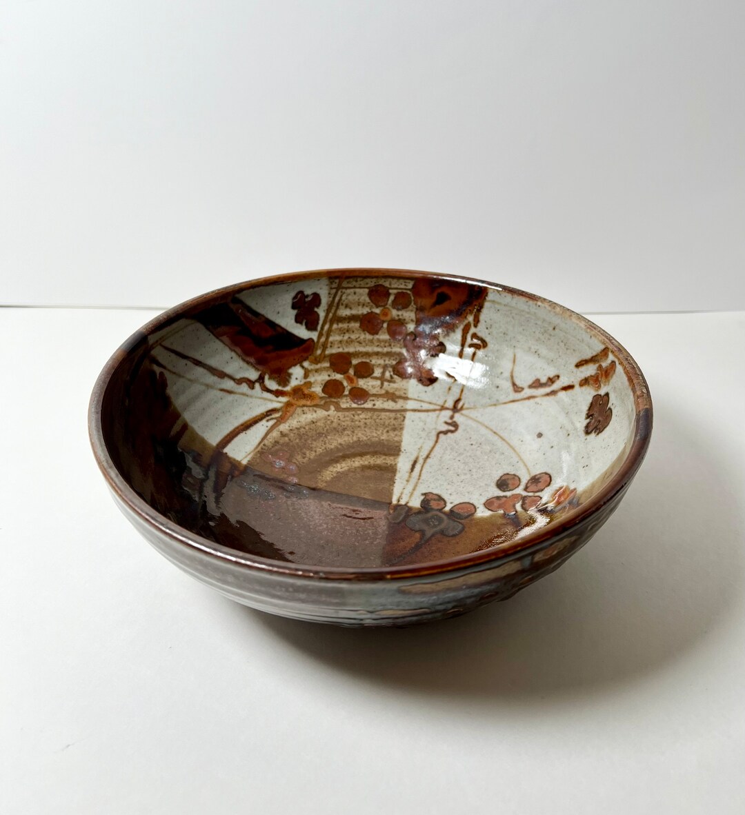 John Glick Plum Tree Pottery Bowl Abstract Glaze Signed Vintage Studio ... John Glick Plum Tree Pottery Bowl Abstract Glaze Signed Vintage Studio ...