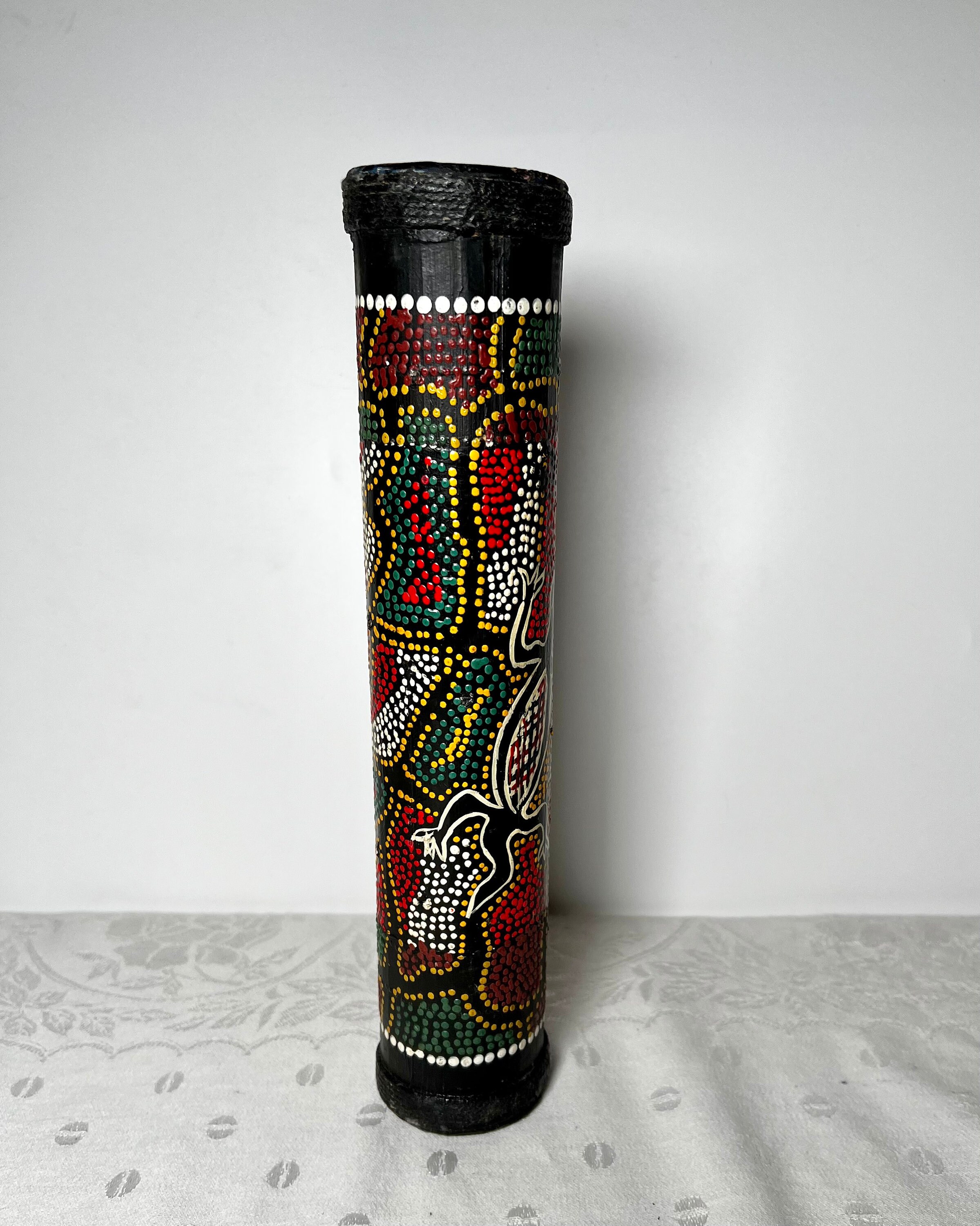 Vintage Rain Stick Folk Art Rainmaker Percussion Instrument Wall ...