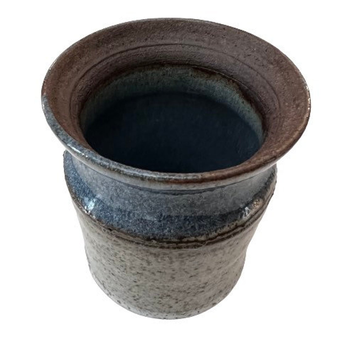 Studio Pottery Jar With Cork Stopper Blue Vintage 1978 Janice - Etsy