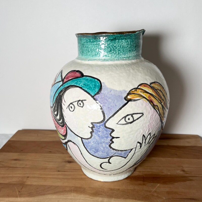 Abstract Face Vase - Etsy