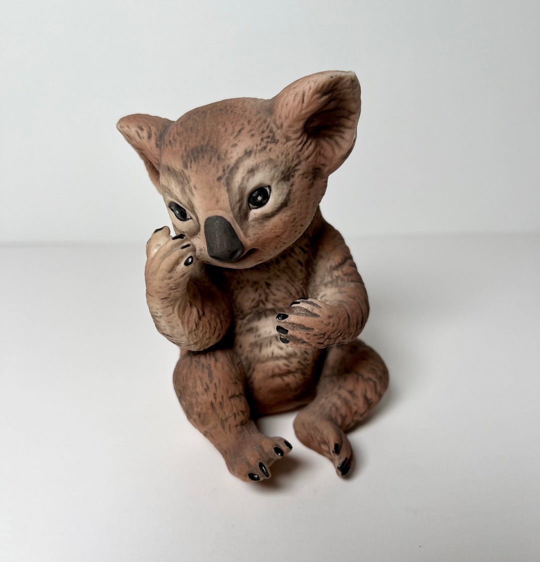Vintage RJ Brown Pottery Koala Figurine: Signed Mexican Porcelain ...
