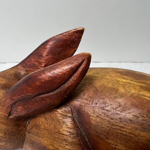 Carved Wood Bunny Rabbit Figurine Sculpture Vintage Easter Gift 6.5” - Etsy