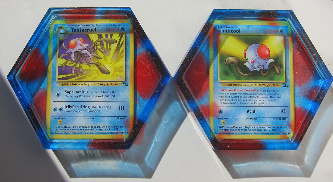 Tentacruel Tentacool Oldschool Pokemon Coasters Red Blue Poison Water ...