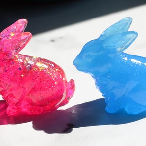 Cute Resin Rabbit Figurine by Unicorn Crossing Fairy Pink Sparkle ...