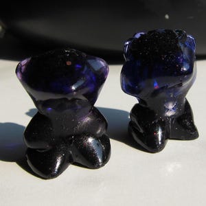 Set of 2 Painted Faux Crazy Bones - Cool Metallic Resin Gogos ...
