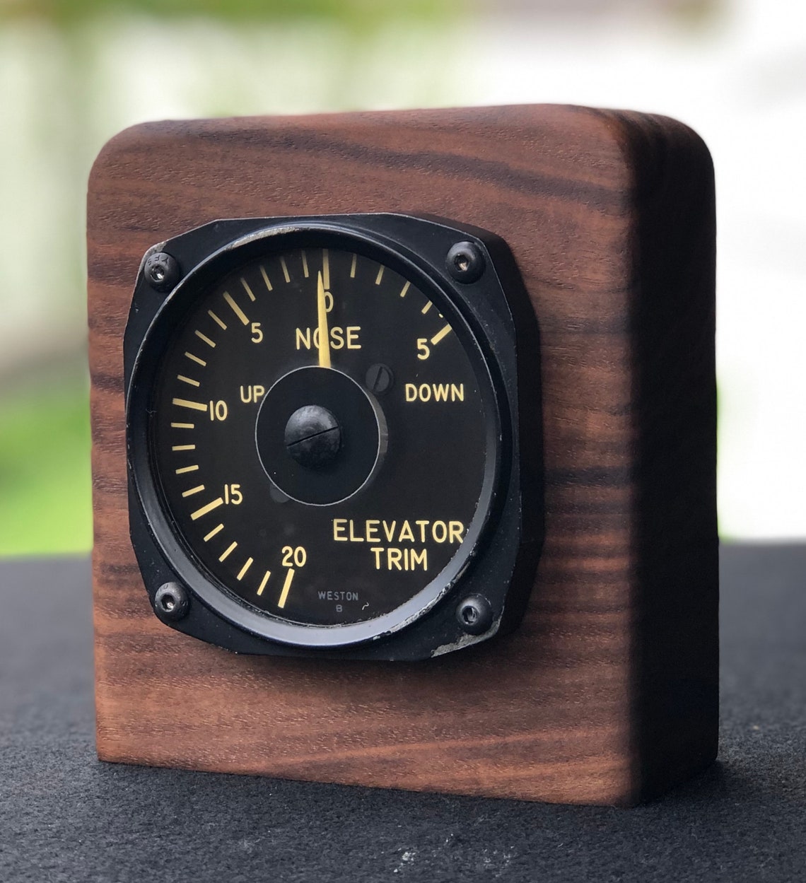 Authentic Vintage Aircraft Instrument in Hand Crafted Walnut Base. - Etsy