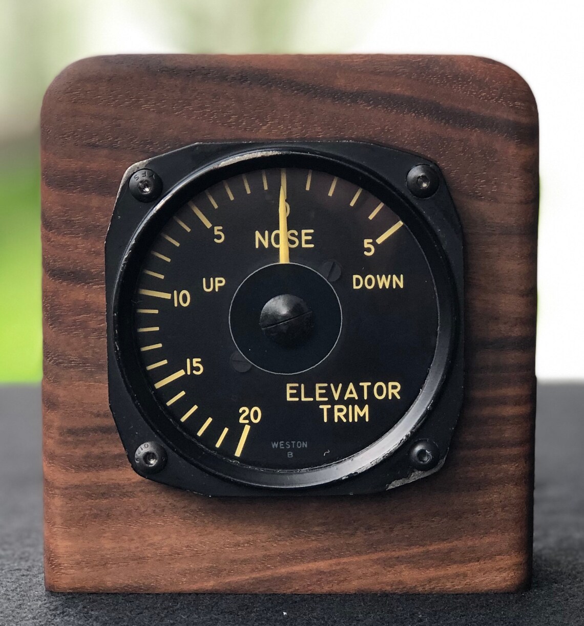 Authentic Vintage Aircraft Instrument in Hand Crafted Walnut Base. - Etsy