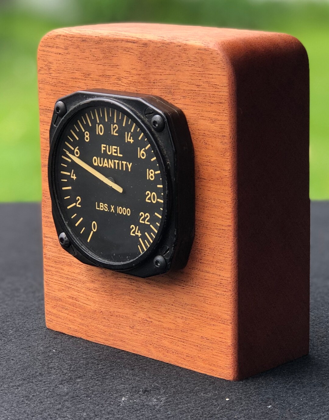 Authentic Vintage Aircraft Fuel Quantity Instrument Mounted in Hand ...