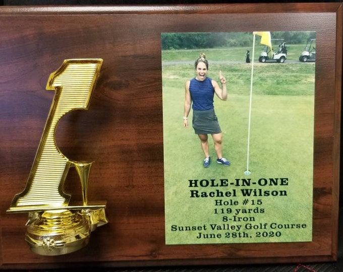 9x12 Hole in One Solid Walnut Plaque - Etsy