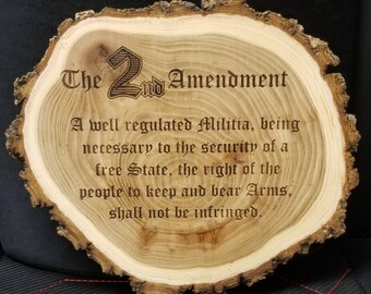2nd Amendment Wood Art - Etsy