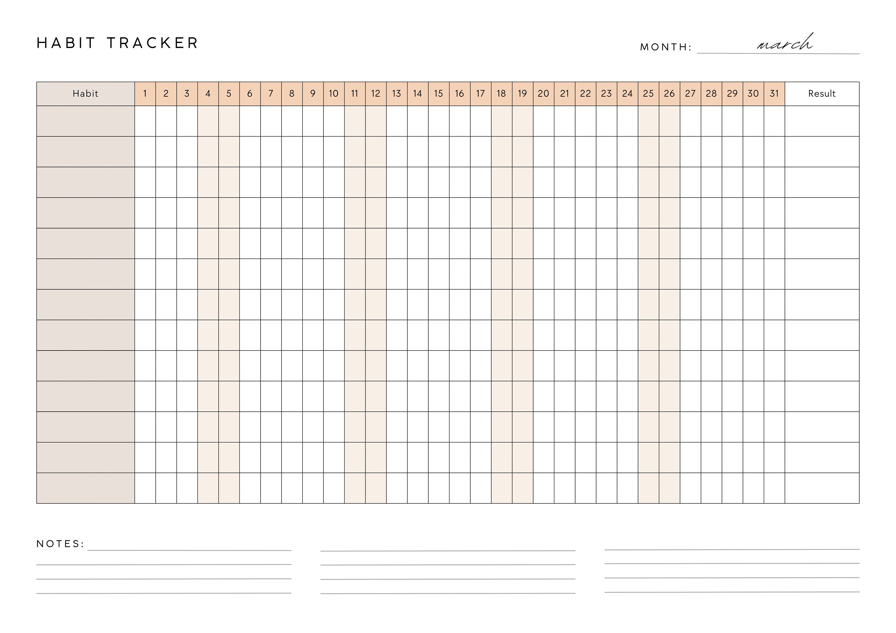 2024 Habit Tracker 2024 Habit Tracker Template 12 Month Habit Tracker ...